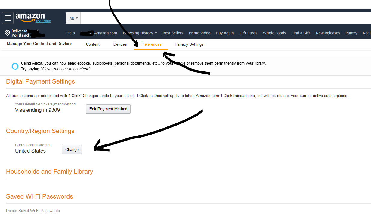 How do I change a digital address?