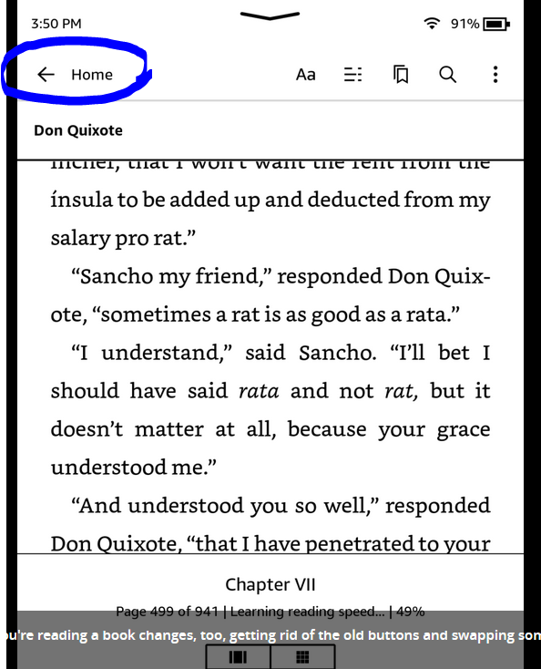 No home button in swipe down menu after the redesign update