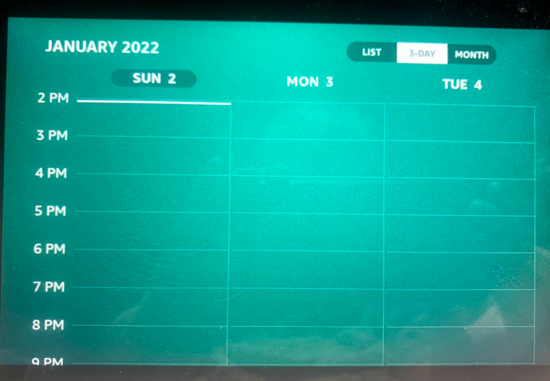 I can only see List View in my calendar.