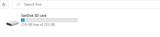 Accessing Fire HD 10 micro SD card from PC via USB