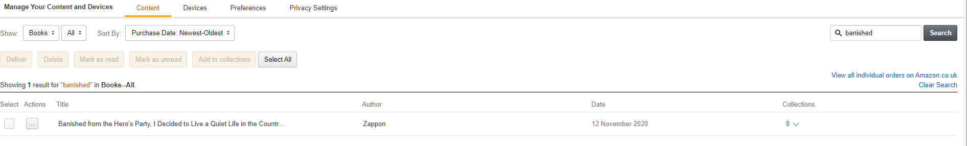 Book missing options and can't be opened