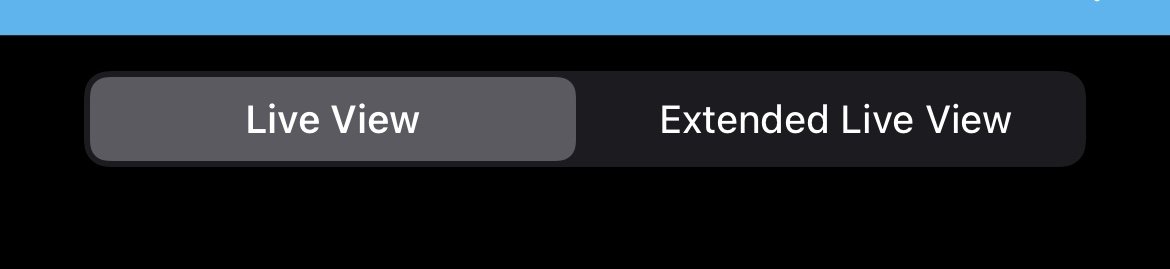 Extended Live View Option Not Shown