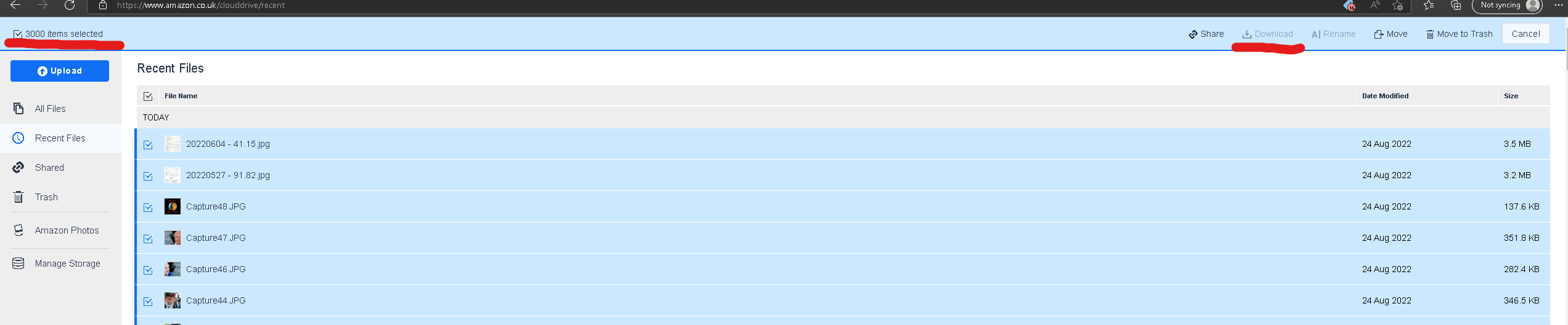 How to download all my Amazon Photos to external hard drive?