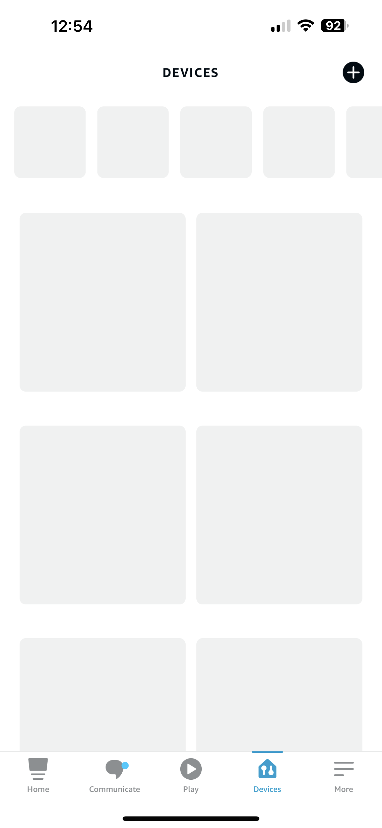 All my devices and data is not showing up on new Iphone Alexa app.