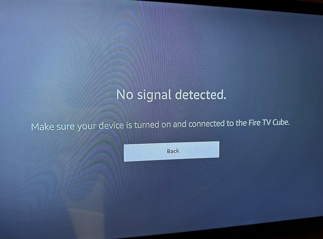 HDMI input issue