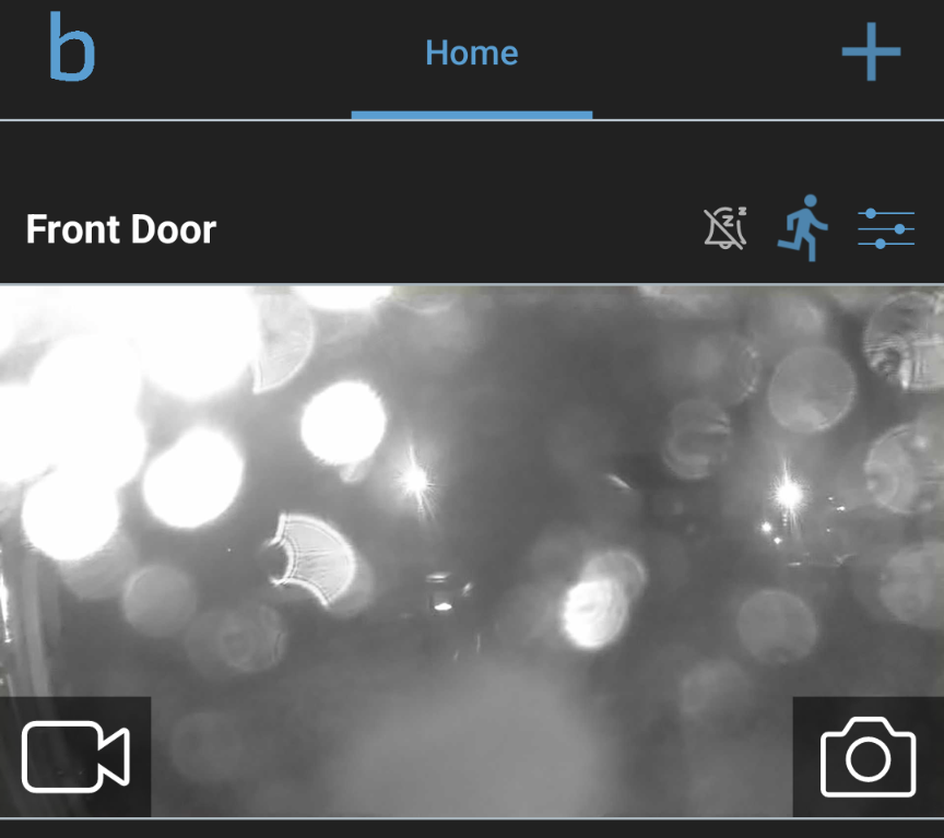 Rain distorts video camera