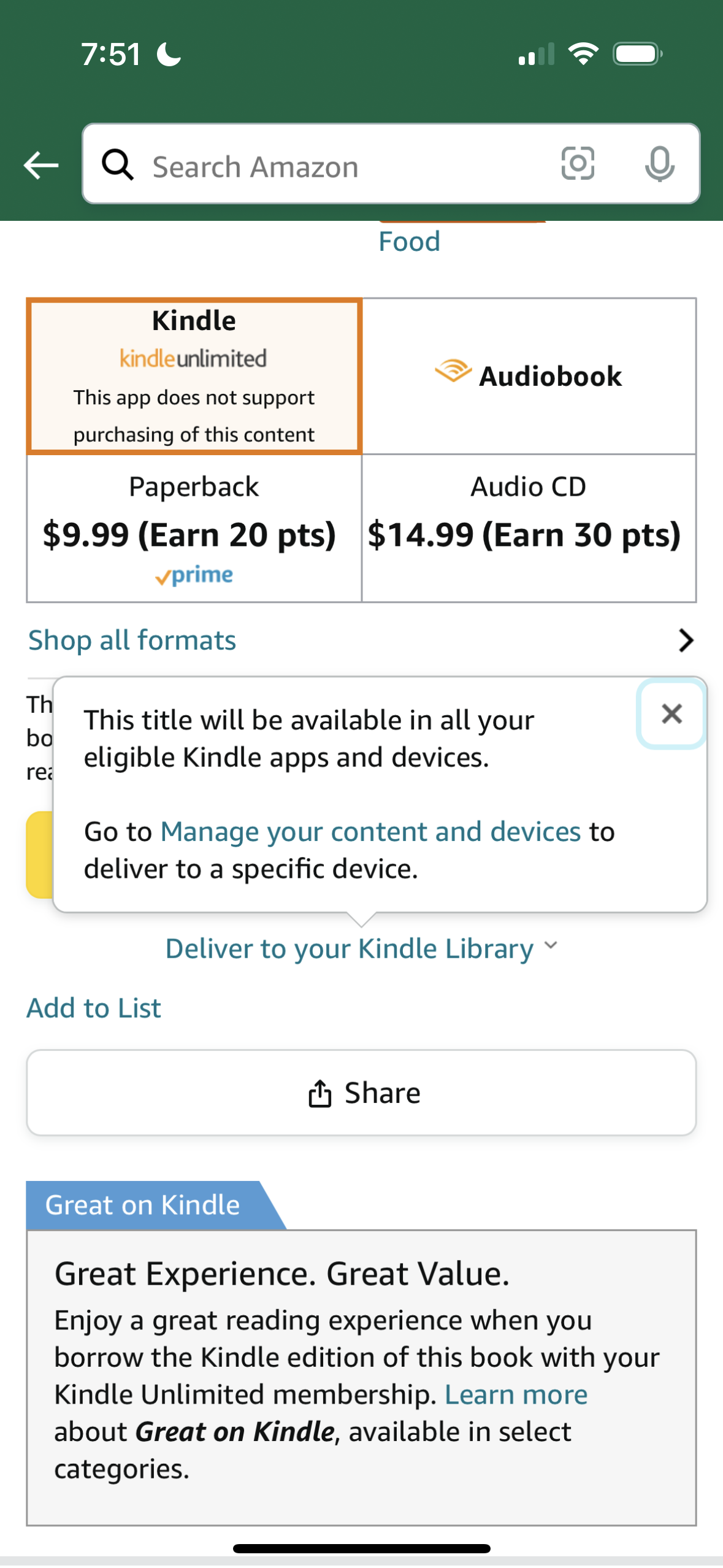 No Devices in Deliver To Drop-Down Menu