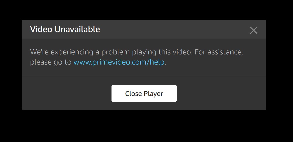 Unable to play any video