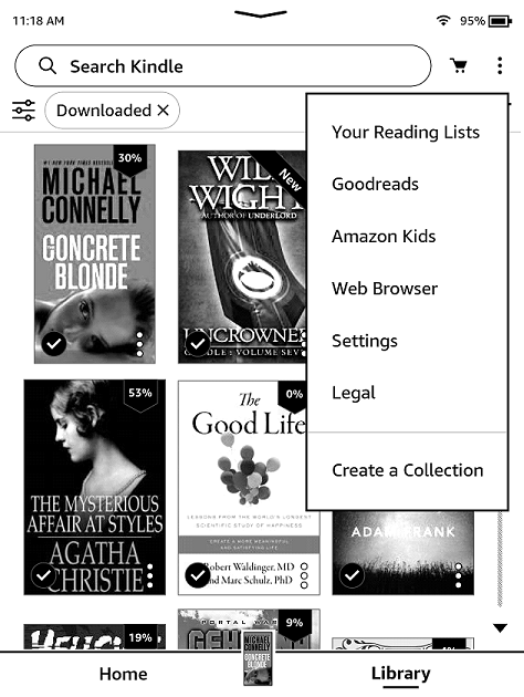 how to change font size on Kindle Paperwhite Signature