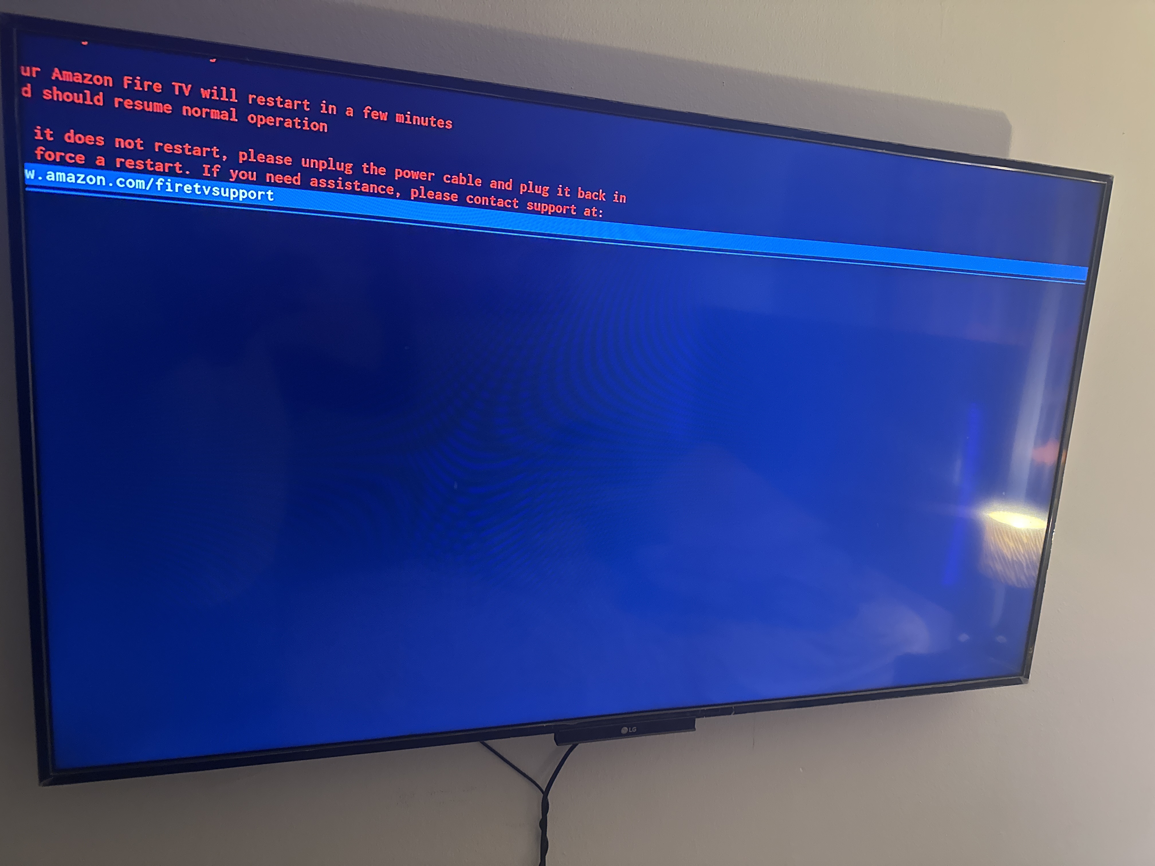 Restarting my Fire TV Restarting my Fire TV