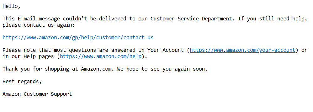 Email to send suggestions to - not related to specific product