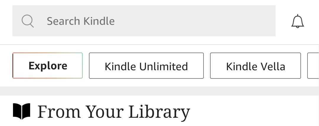 How to search and get recommendations in the Kindle app Home tab