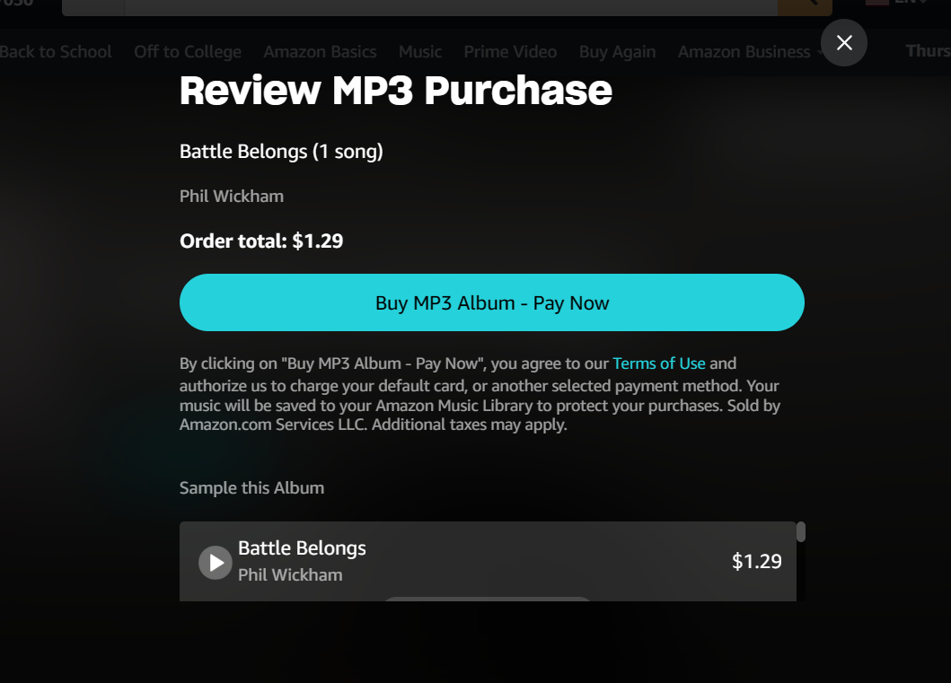 What happened to the ability to sample MP3 Music before Purchasing?