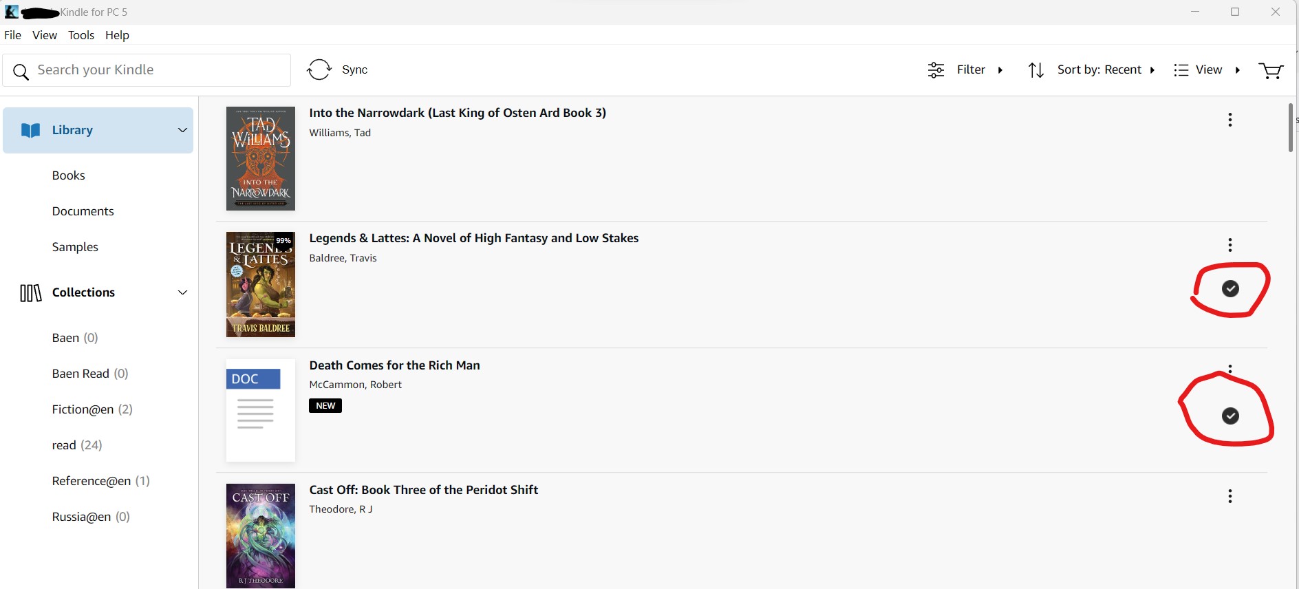 Where are my Kindle for pc books stored on my computer?