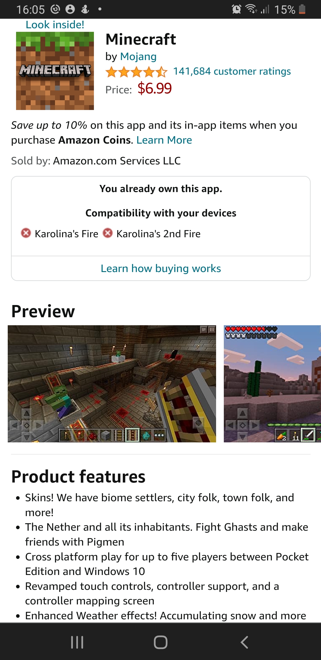 Minecraft not compatible