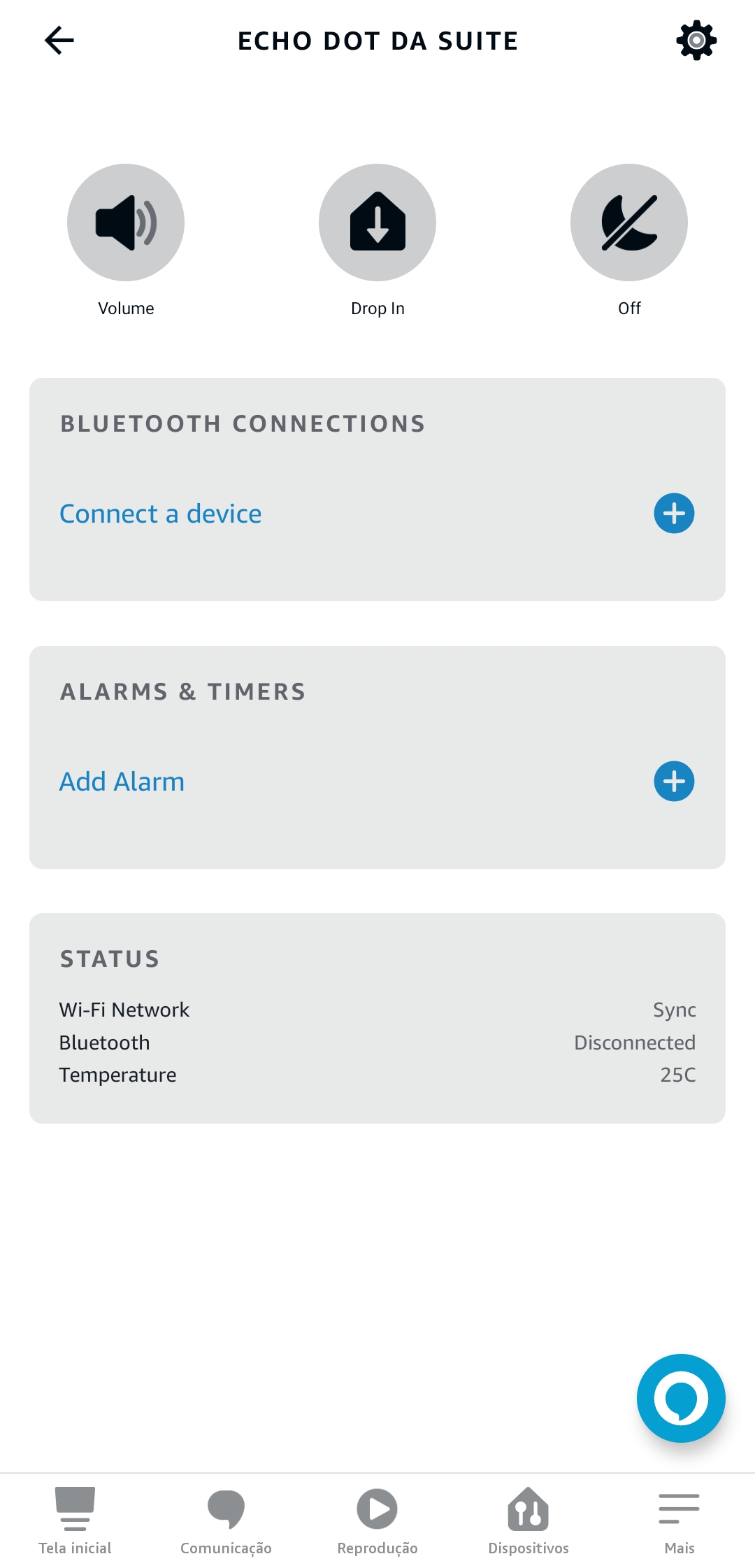 Echo Dot does not show temperature