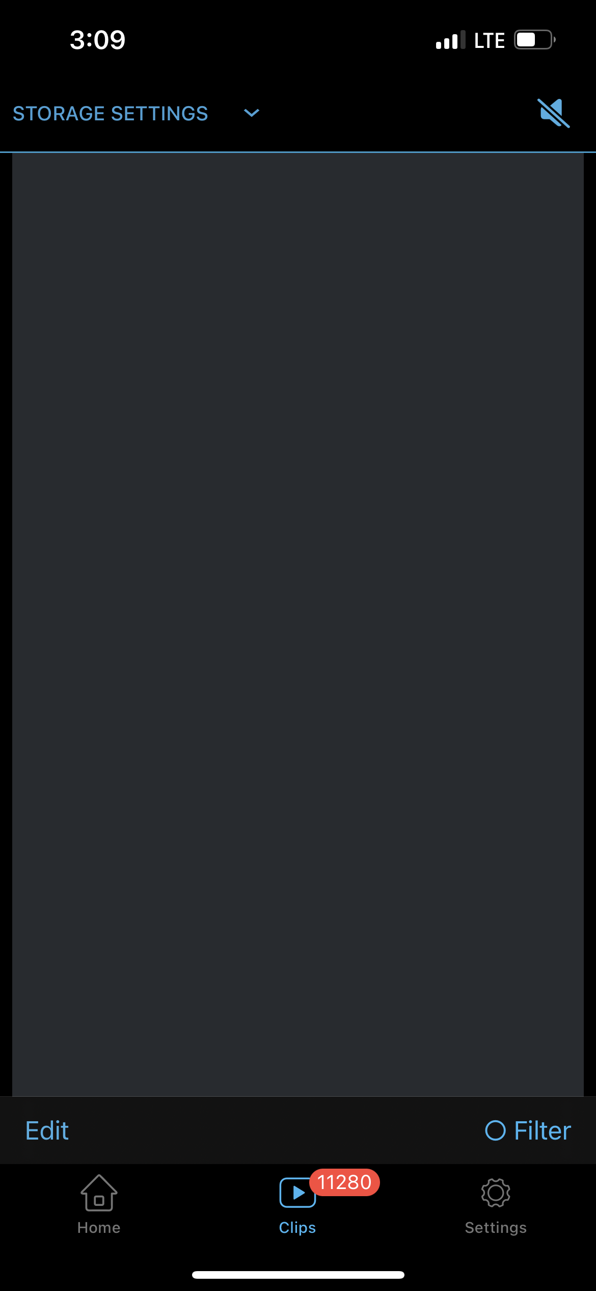 Blink “clips” screen blank