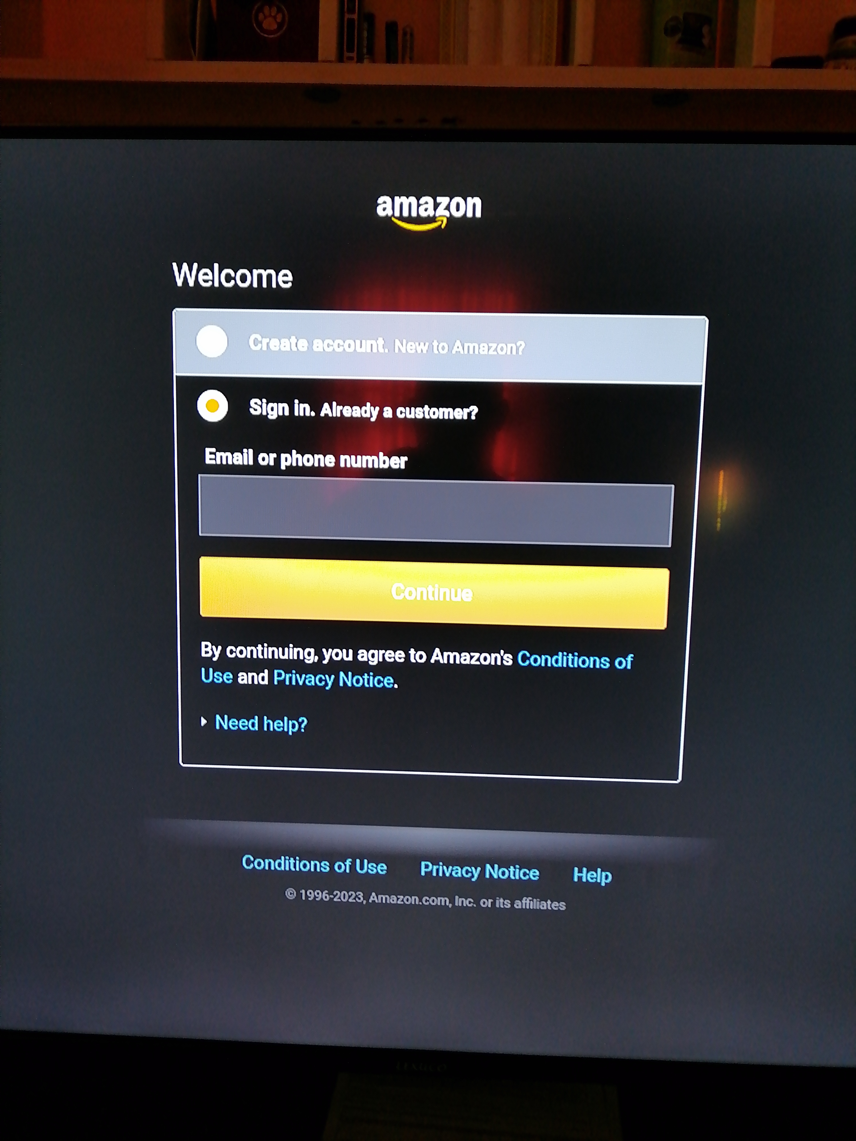 Sign in page not working