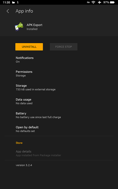 How to uninstall an application on fire 7?