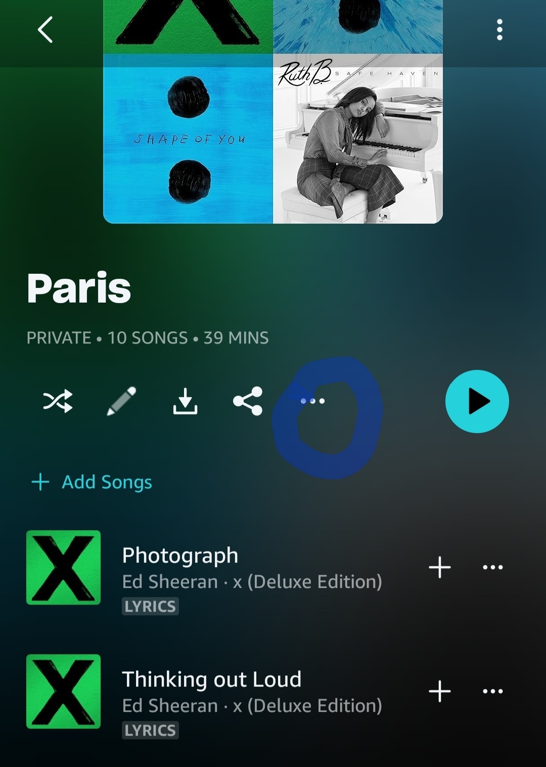How to change playlist song order