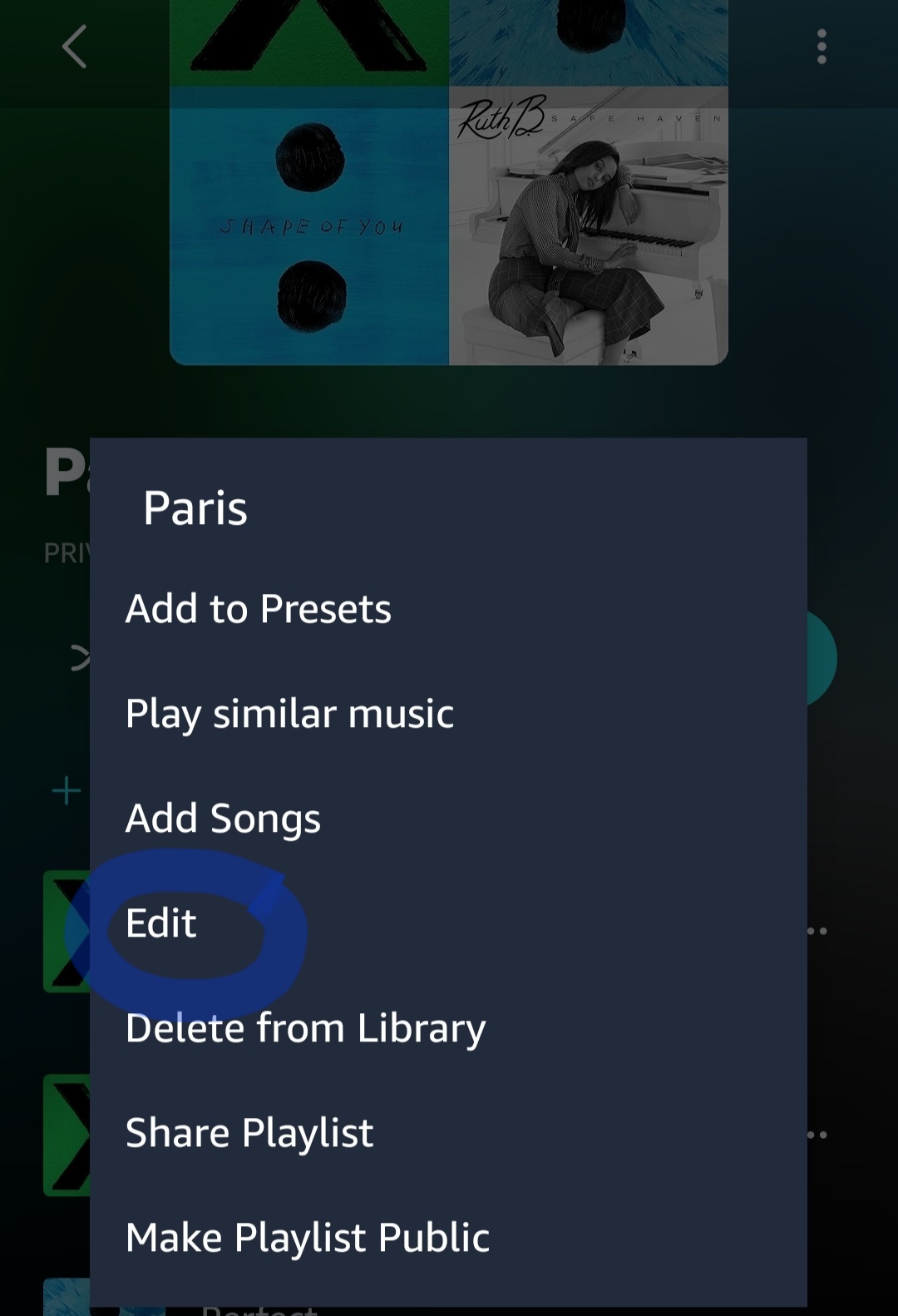 How to change playlist song order