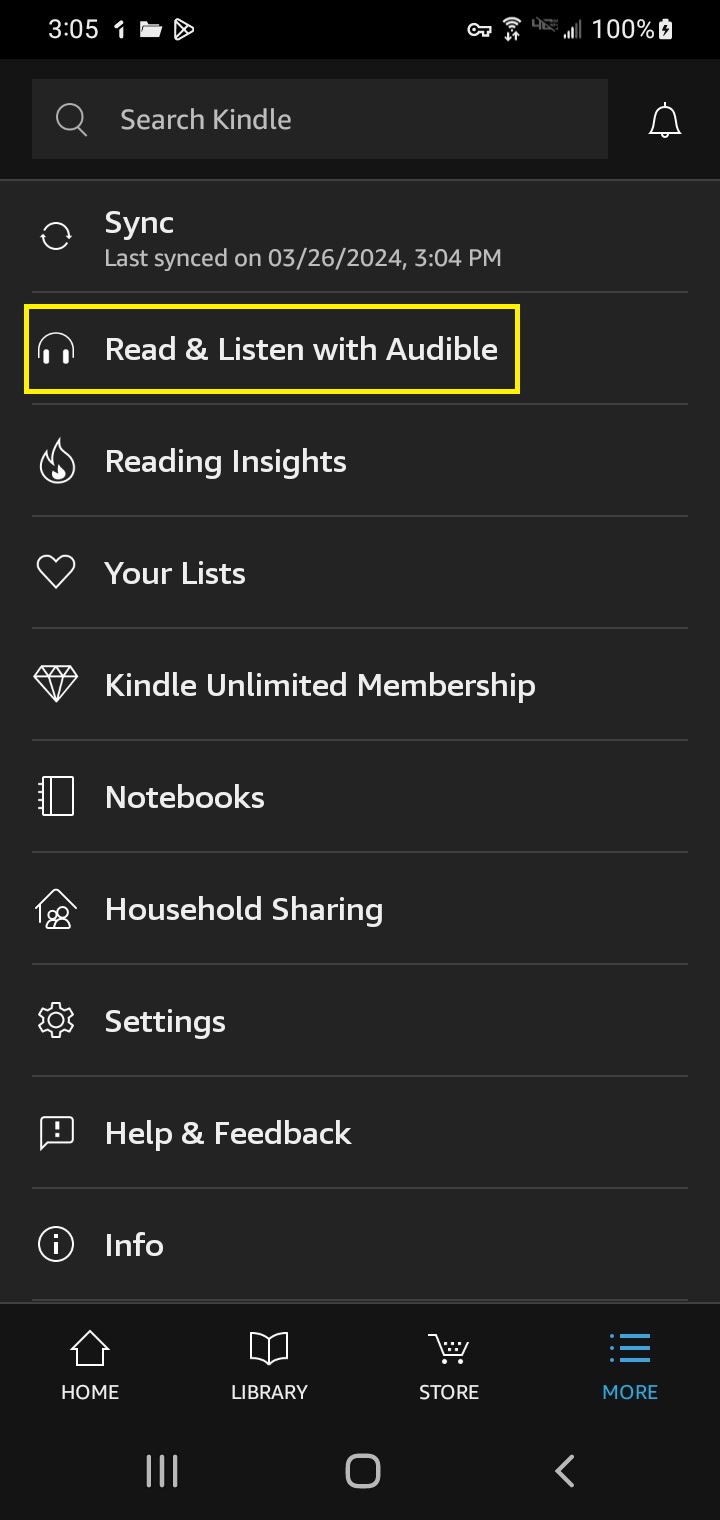 How do I locate which kindle books I’ve purchased have audible?
