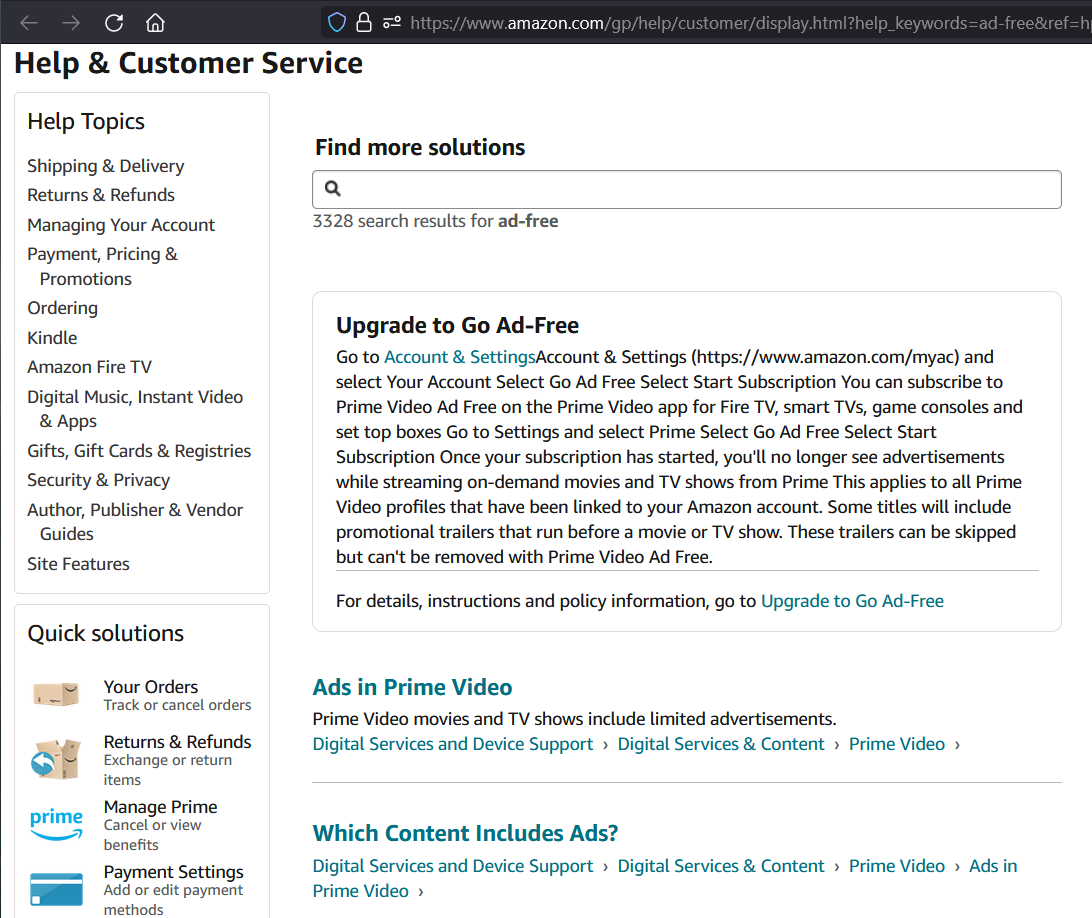 Why am I still seeing ads in Prime Video while paying the $2.99 monthly ...