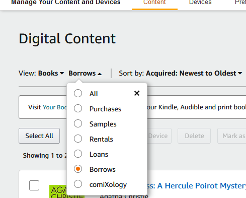 Can I view my read books in my library on my computer?