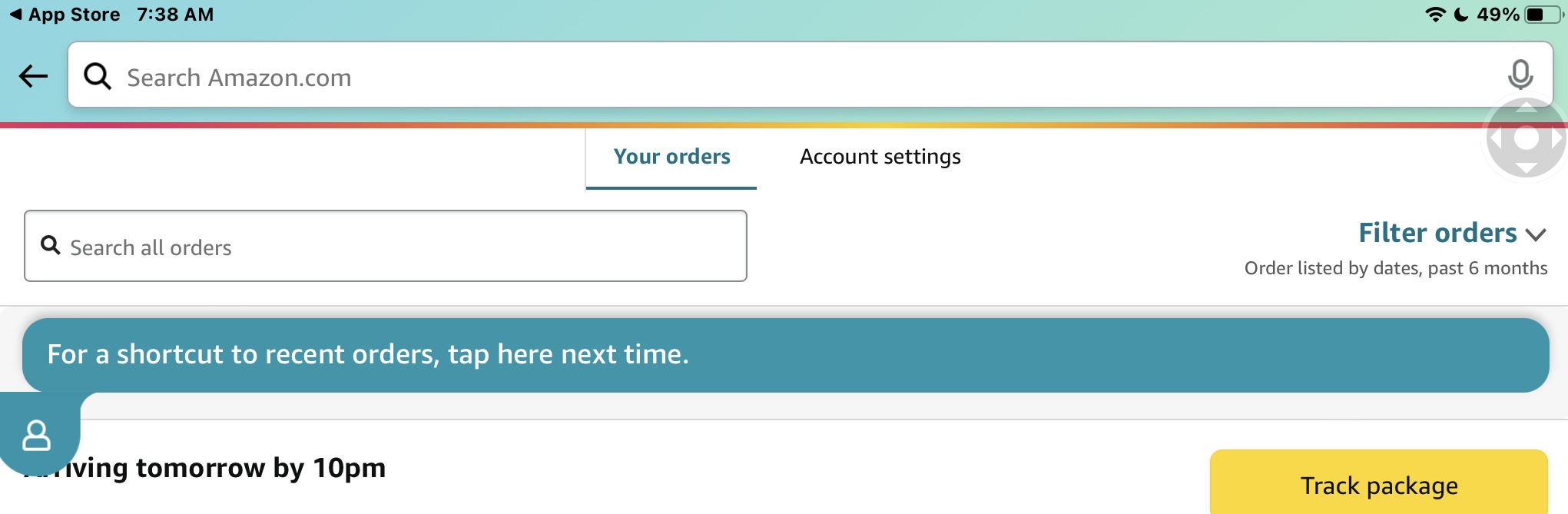 How to change "Your Shortcuts" in Amazon shopping app?