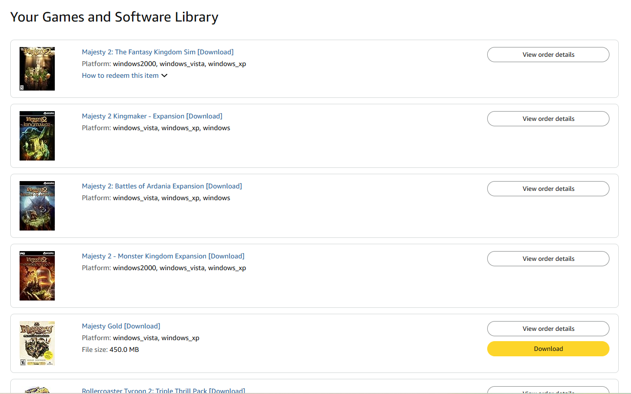 download option not showing