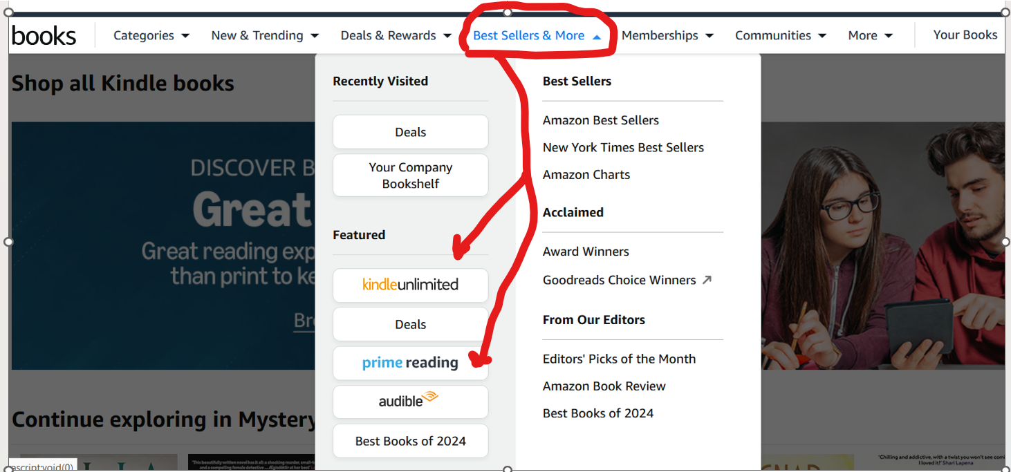 Just joined Prime. How do I search a book by title?