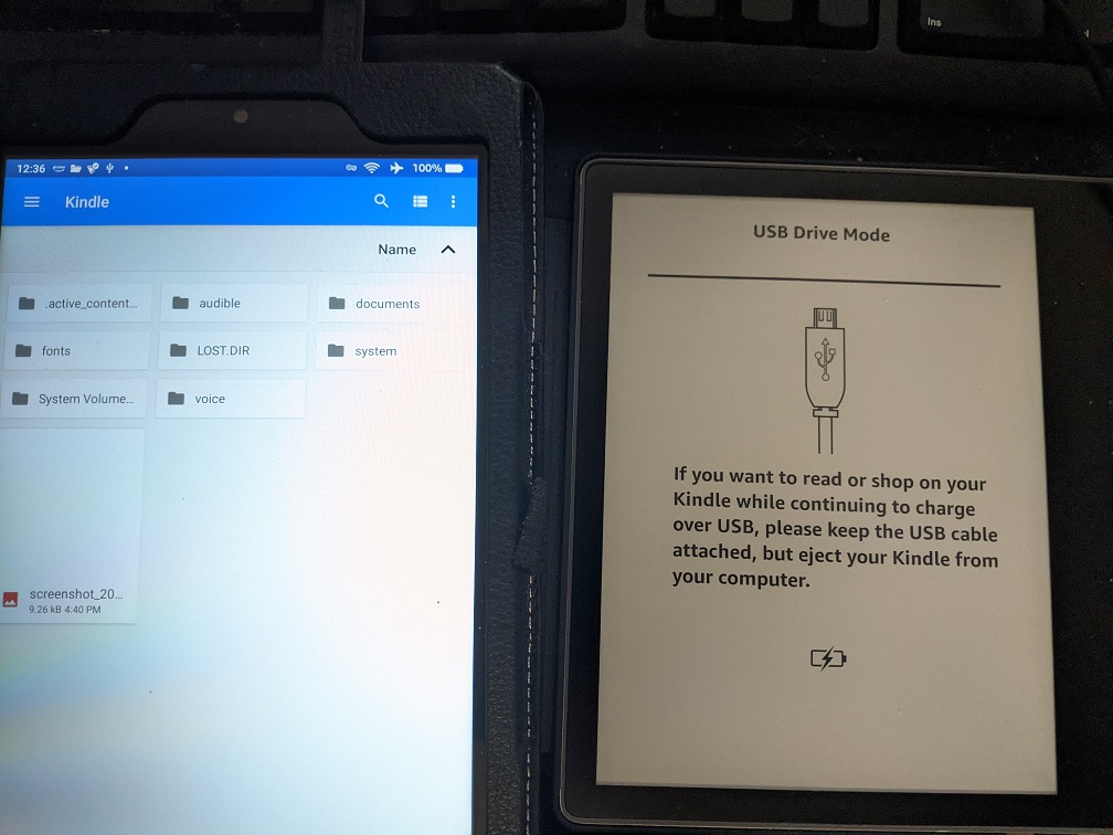 Kindle Paperwhite 7th generation not show when i plugged in my computer USB