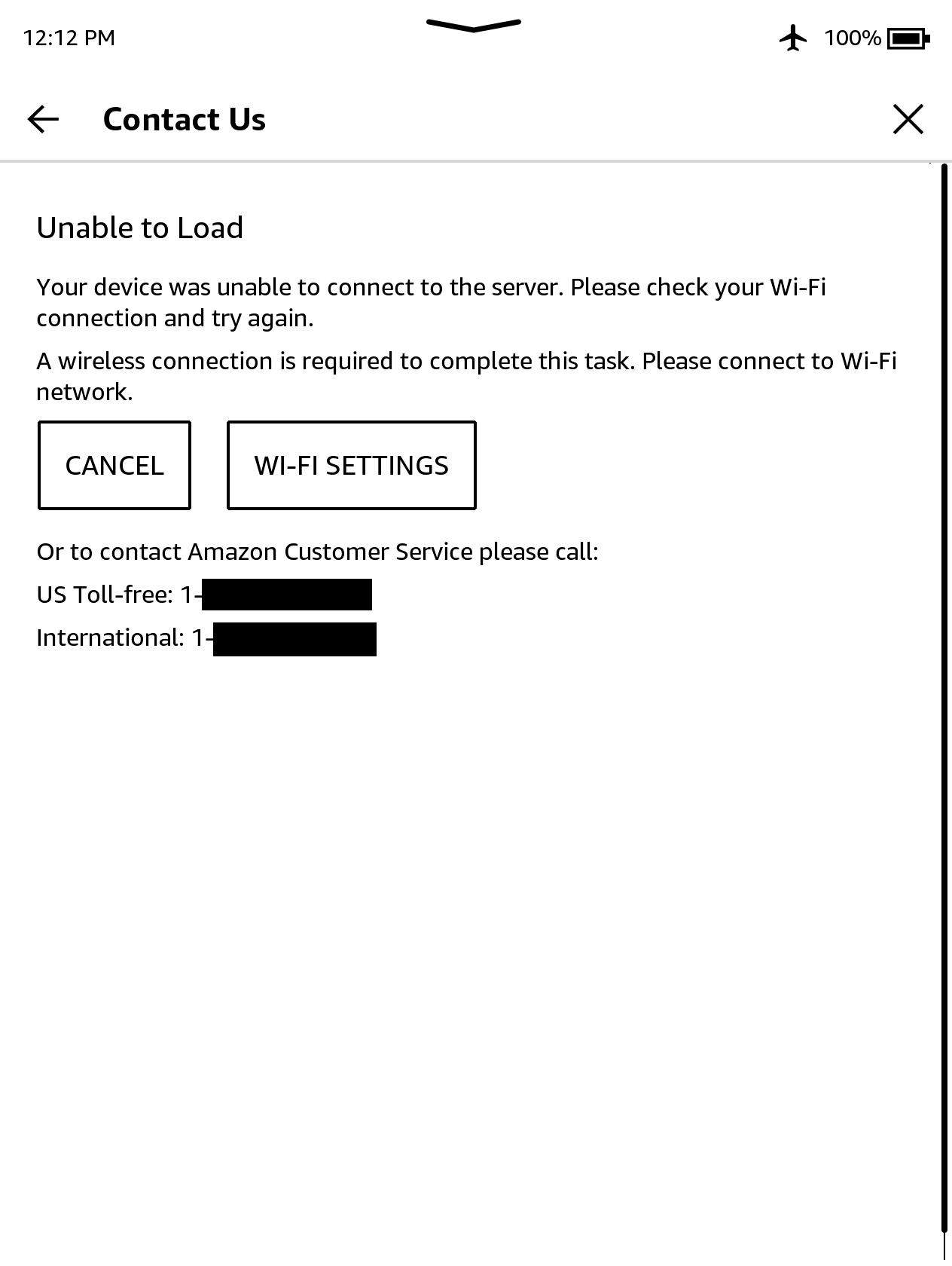 Is there a phone number for Kindle tech support? If so what is it?