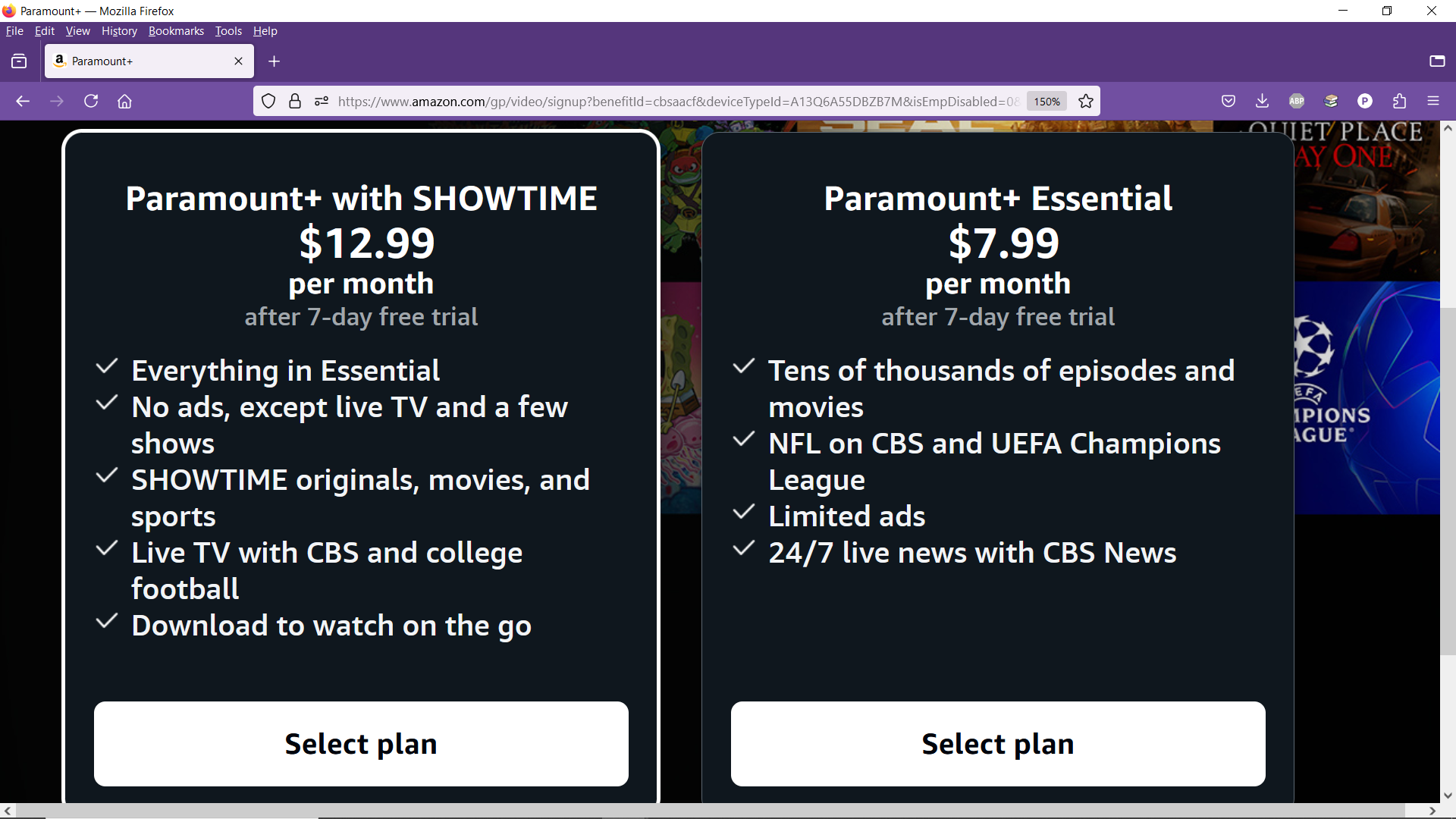 Unable to access Paramount Plus Subscription through Prime or Paramount