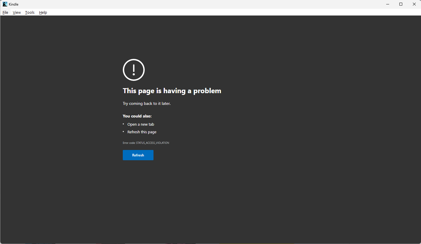 How to fix the Kindle App for PC Windows 11