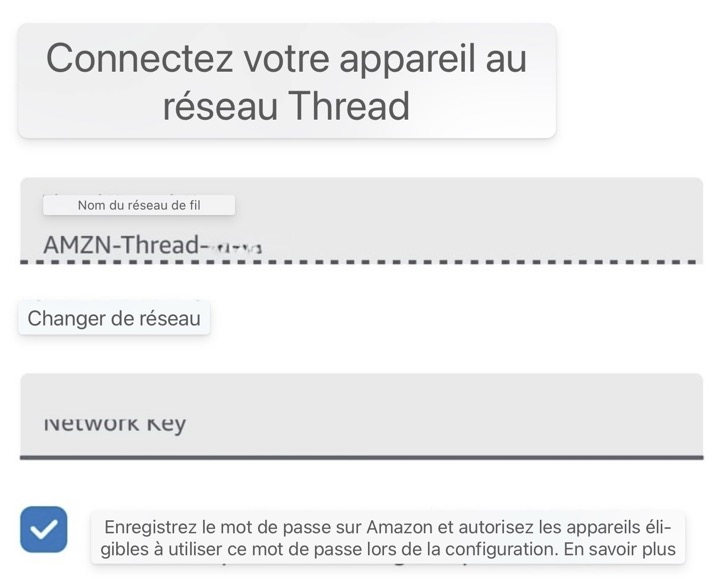 How do I find the thread network key?