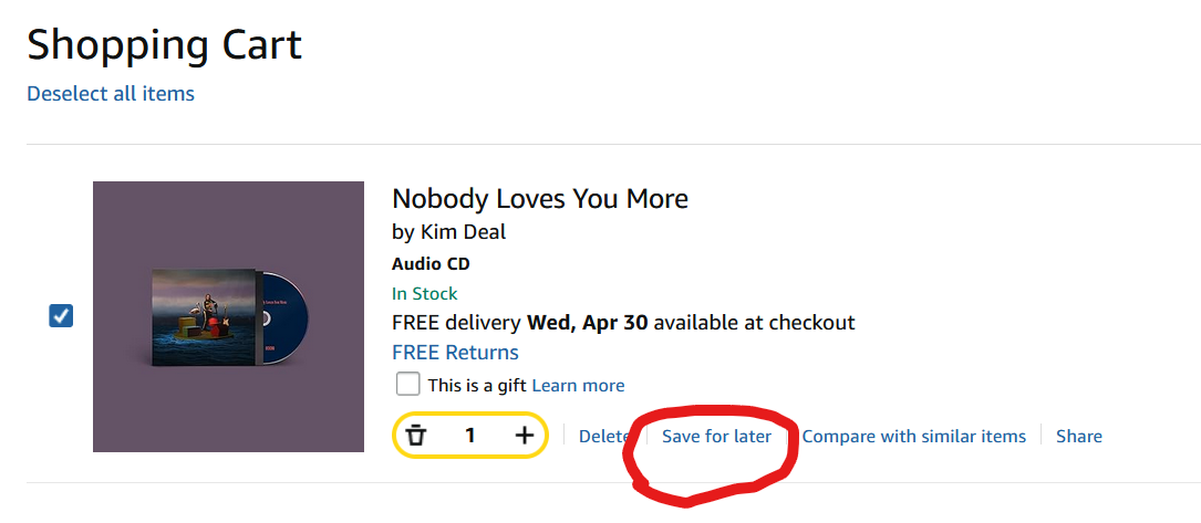 Amazon Cart