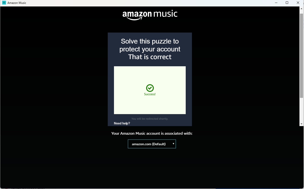 Login through the APP gets stuck on the puzzles